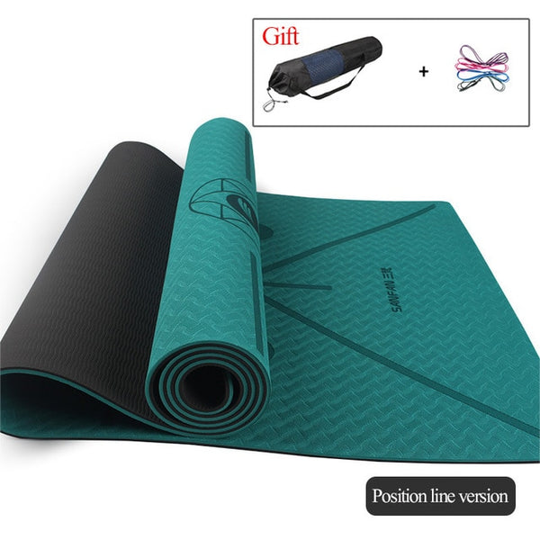 Yoga Mat With Position Line – shop-globenomads.com